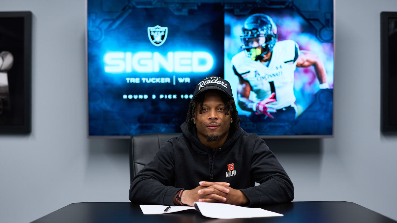 Raiders sign third-round pick Tre Tucker, wide receiver, Cincinnati