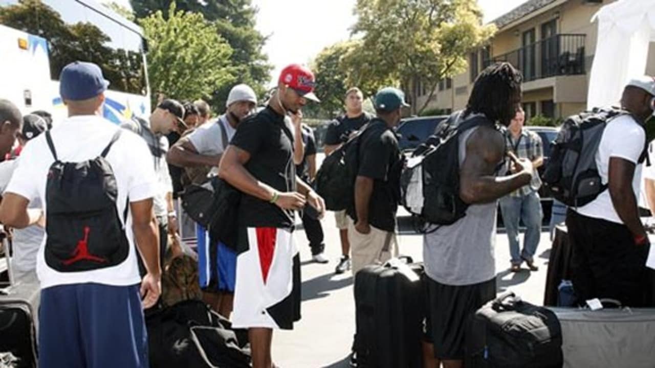 Players Arrive at Camp