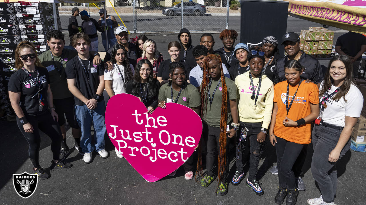 Photos: Raiders volunteer at The Just One Project