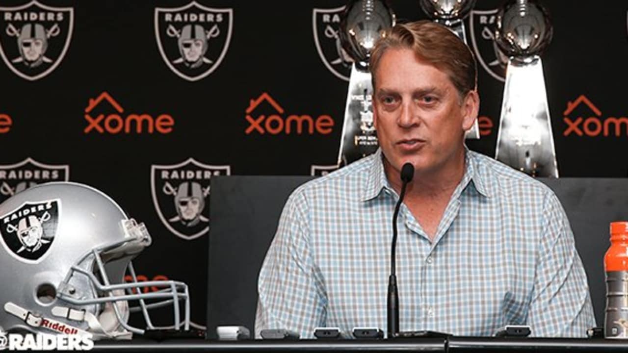 Raiders Head Coach Jack Del Rio Caps Day 2 Draft