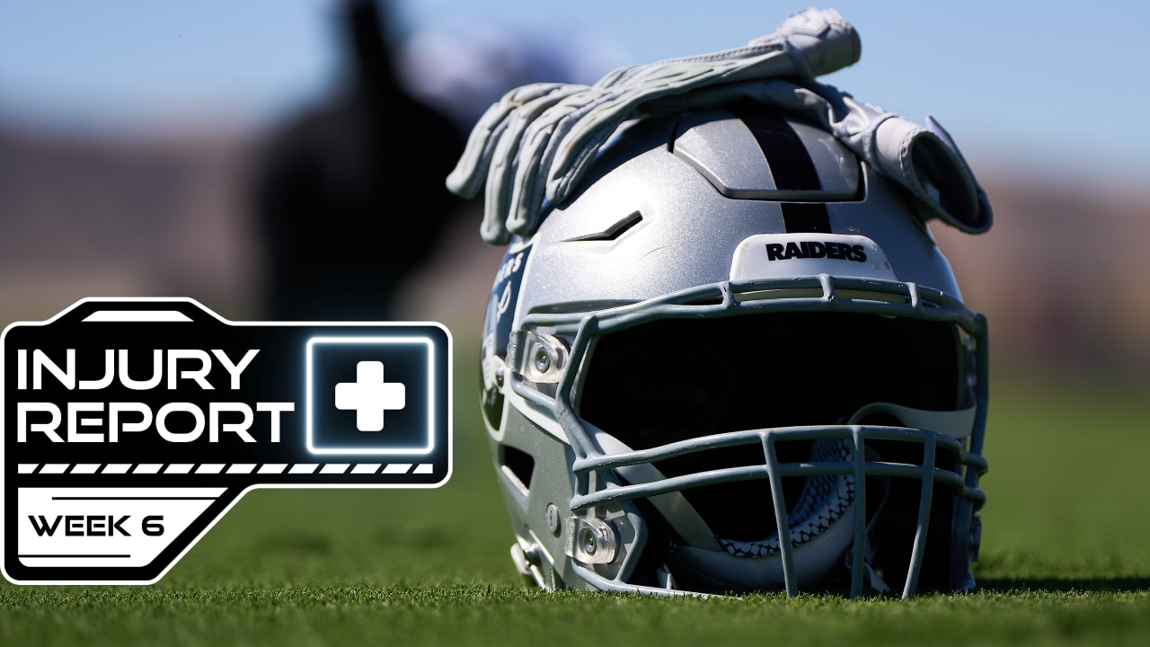 Raiders-Patriots Week 6 Injury Report: Nate Hobbs, Justin Herron ruled out