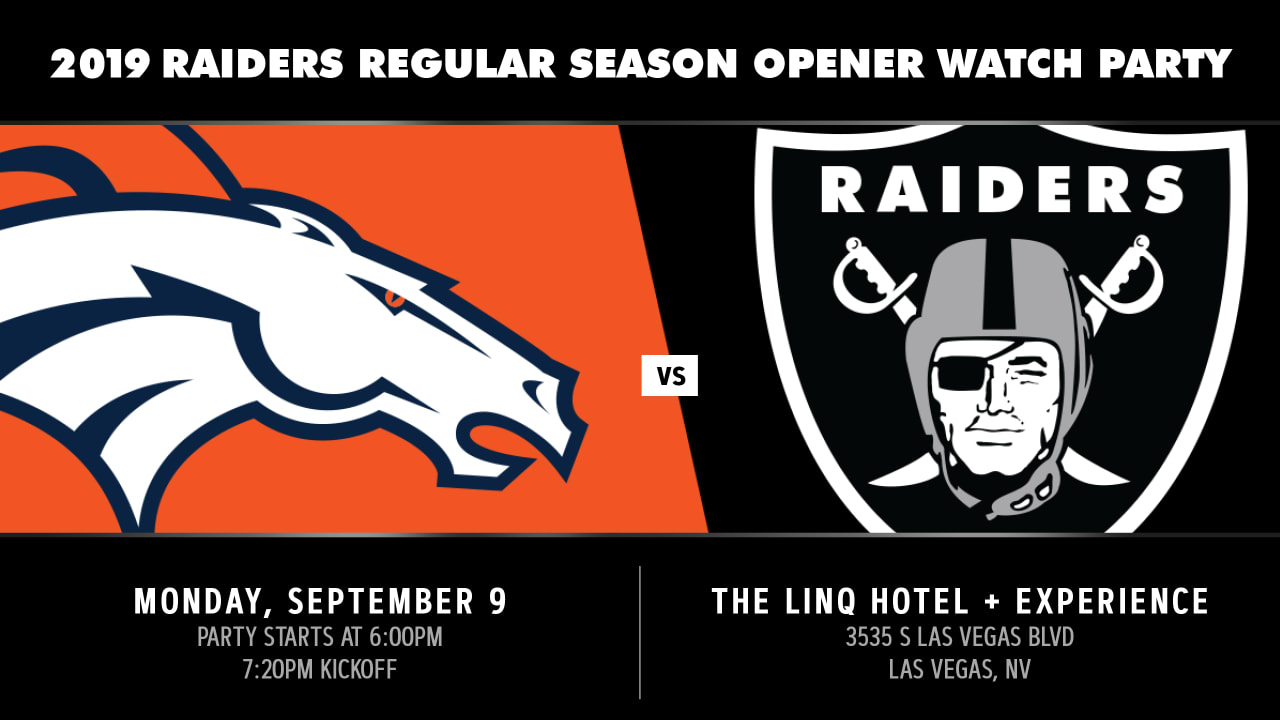 Raiders Official Watch Party set for Monday at The LINQ Hotel + Experience