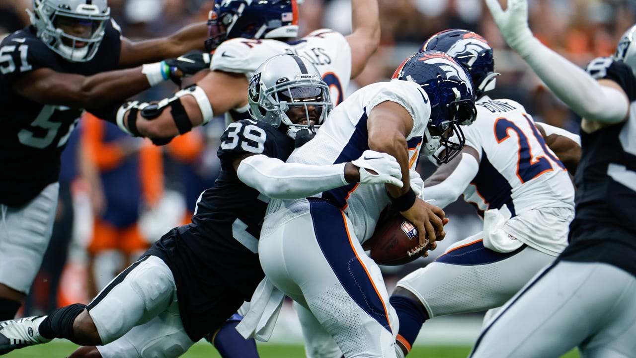 Hobbs sacks Wilson as the Broncos QB has nowhere to go