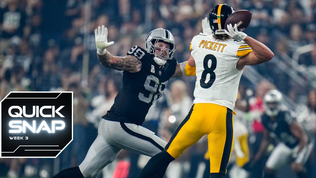 Game Recap: Raiders fall short against Steelers on Sunday Night Football