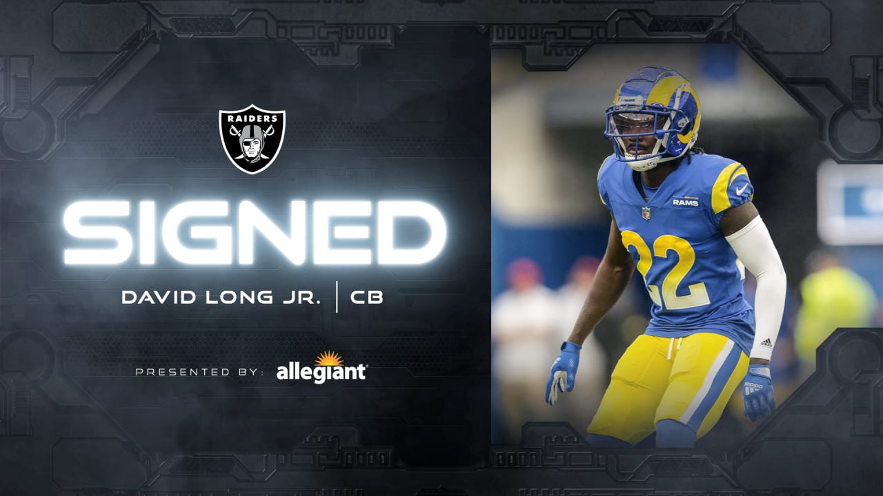 Raiders sign CB David Long Jr.