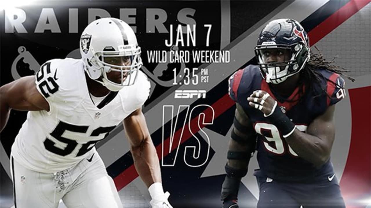 Raiders At Texans Wild Card Matchup Trailer