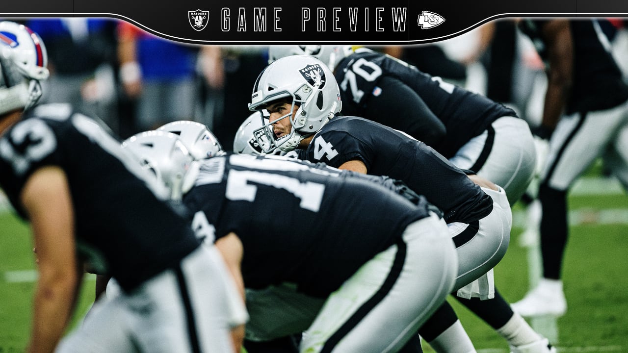 Game Preview: Raiders hit the road for a division matchup with the Chiefs