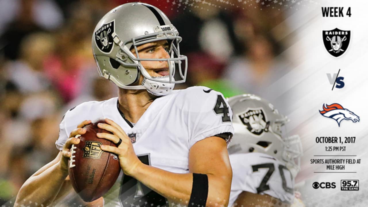 How To Watch/Listen To The Oakland Raiders Game Against The Denver Broncos