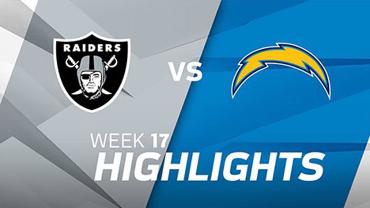 Highlights: Raiders at Chargers - Week 17