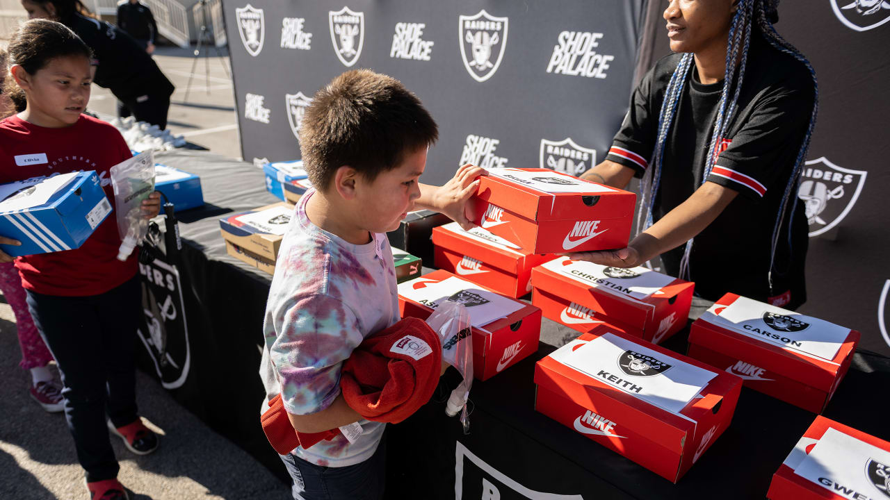 Raiders deliver shoes and smiles to local elementary school with help ...