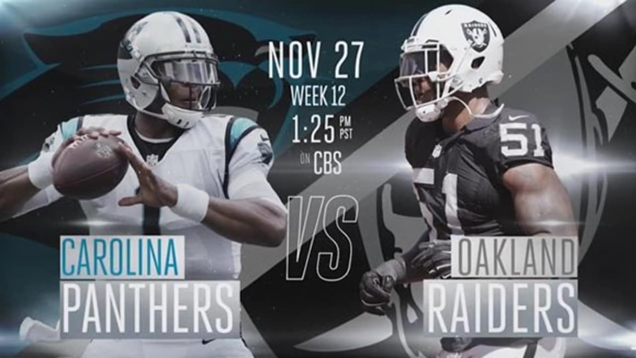 Raiders vs Panthers Week 12 Trailer