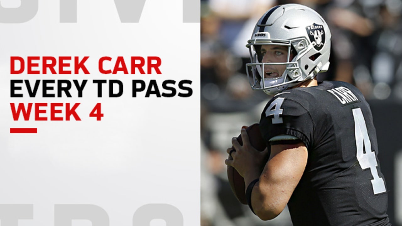 All of Derek Carr's touchdown passes - Week 4 vs. Browns