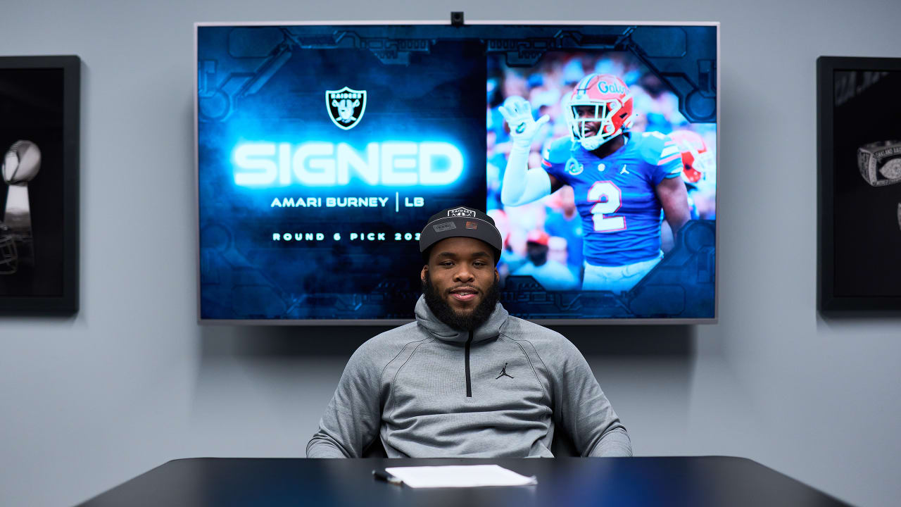 Raiders sign sixth-round pick Amari Burney, linebacker, Florida
