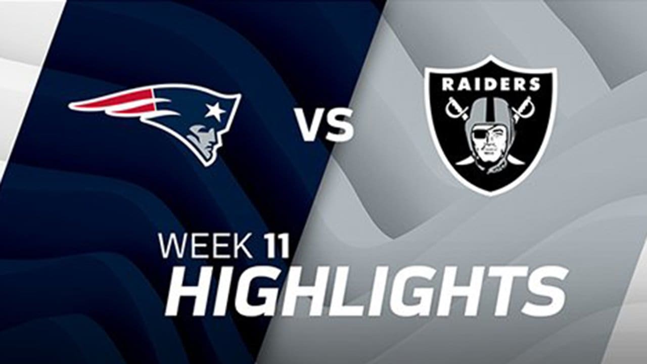 Highlights: Raiders vs. Patriots - Week 11
