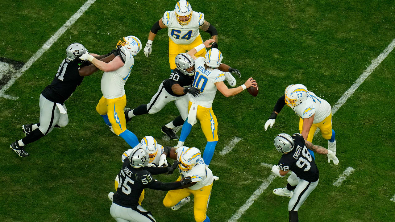 Raiders D-line is too much as Tillery ends Chargers' opening drive
