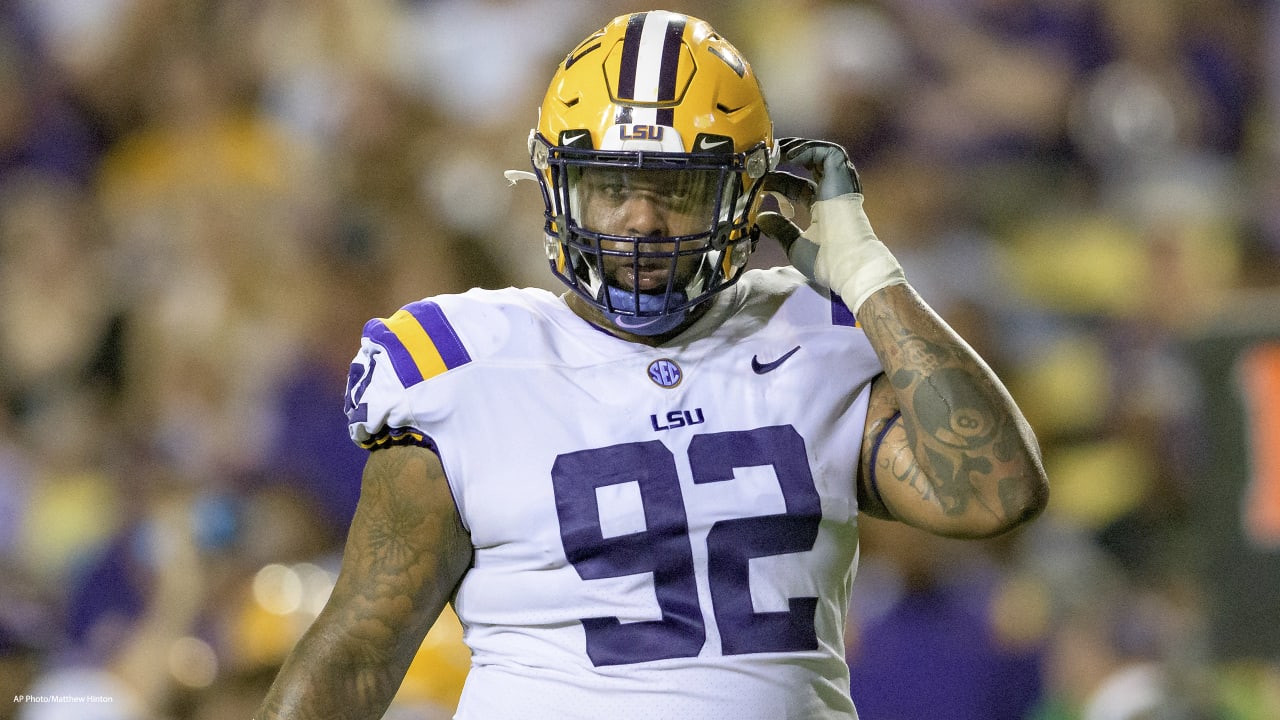 Overwhelmed with emotion, DL Neil Farrell Jr. is thrilled to be a Raider