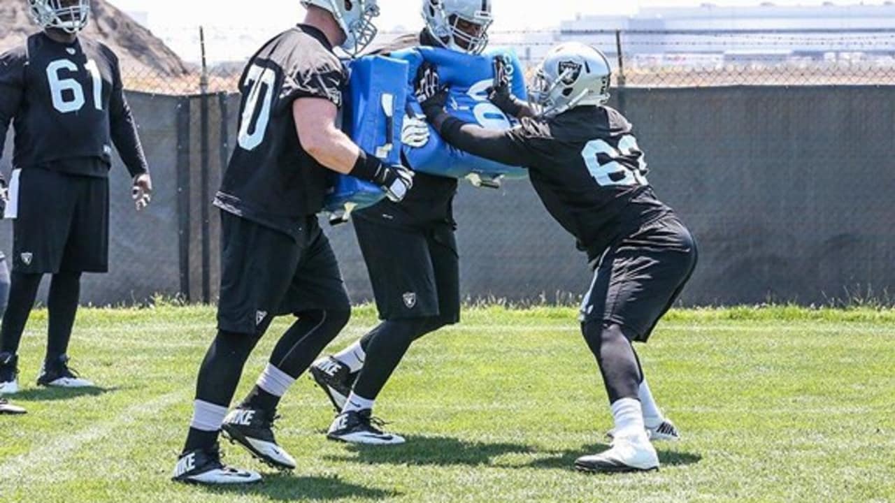 Raiders Offensive Line in Action