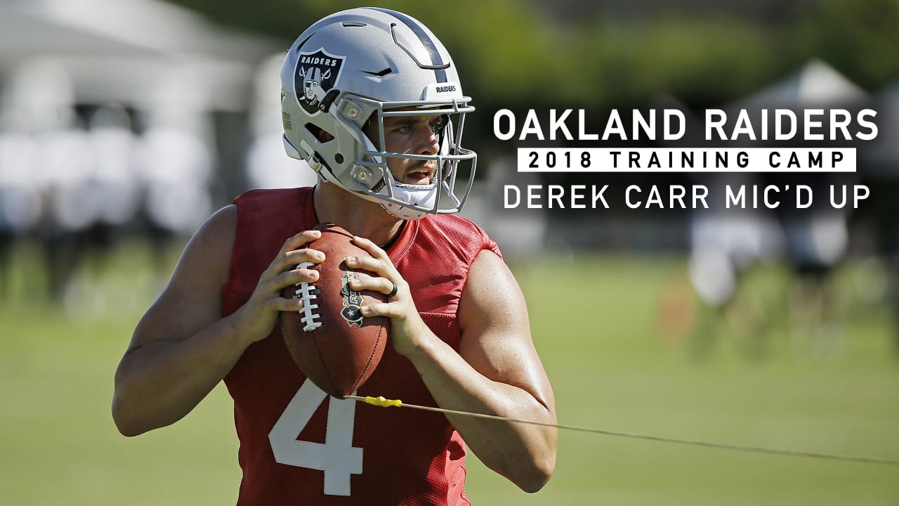 Mic'd Up: Derek Carr at 2018 Training Camp
