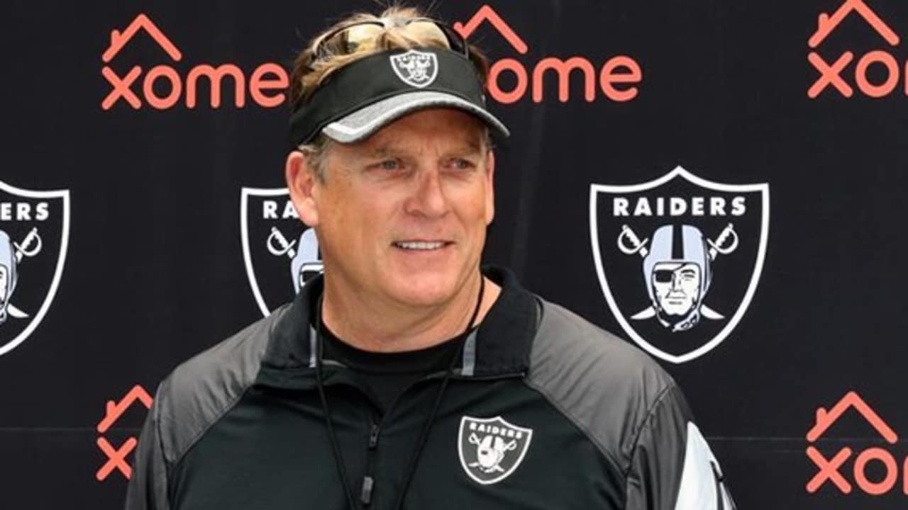Raiders Head Coach Jack Del Rio Kicks Off OTAs