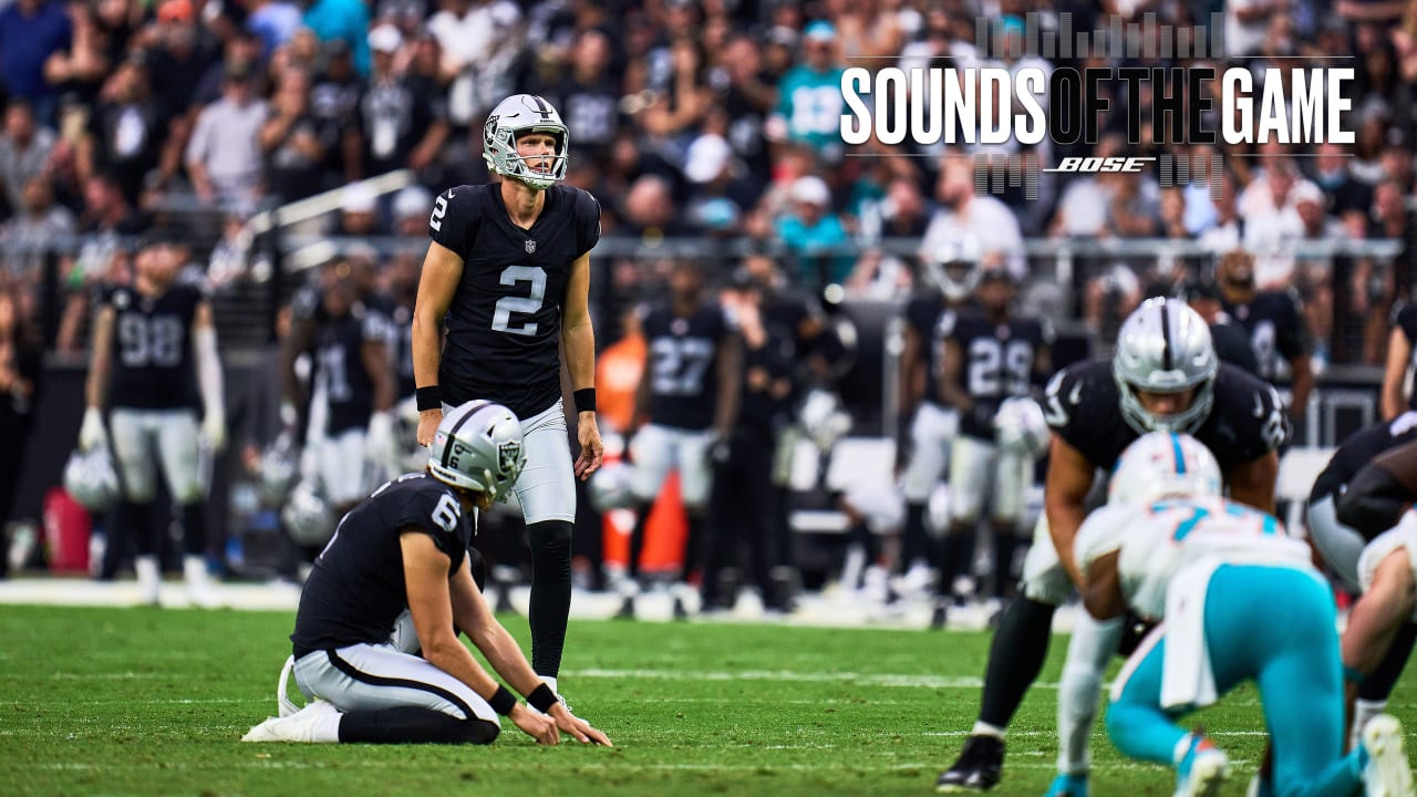 Raiders' Week 3 overtime victory vs. Dolphins | Sounds of the Game