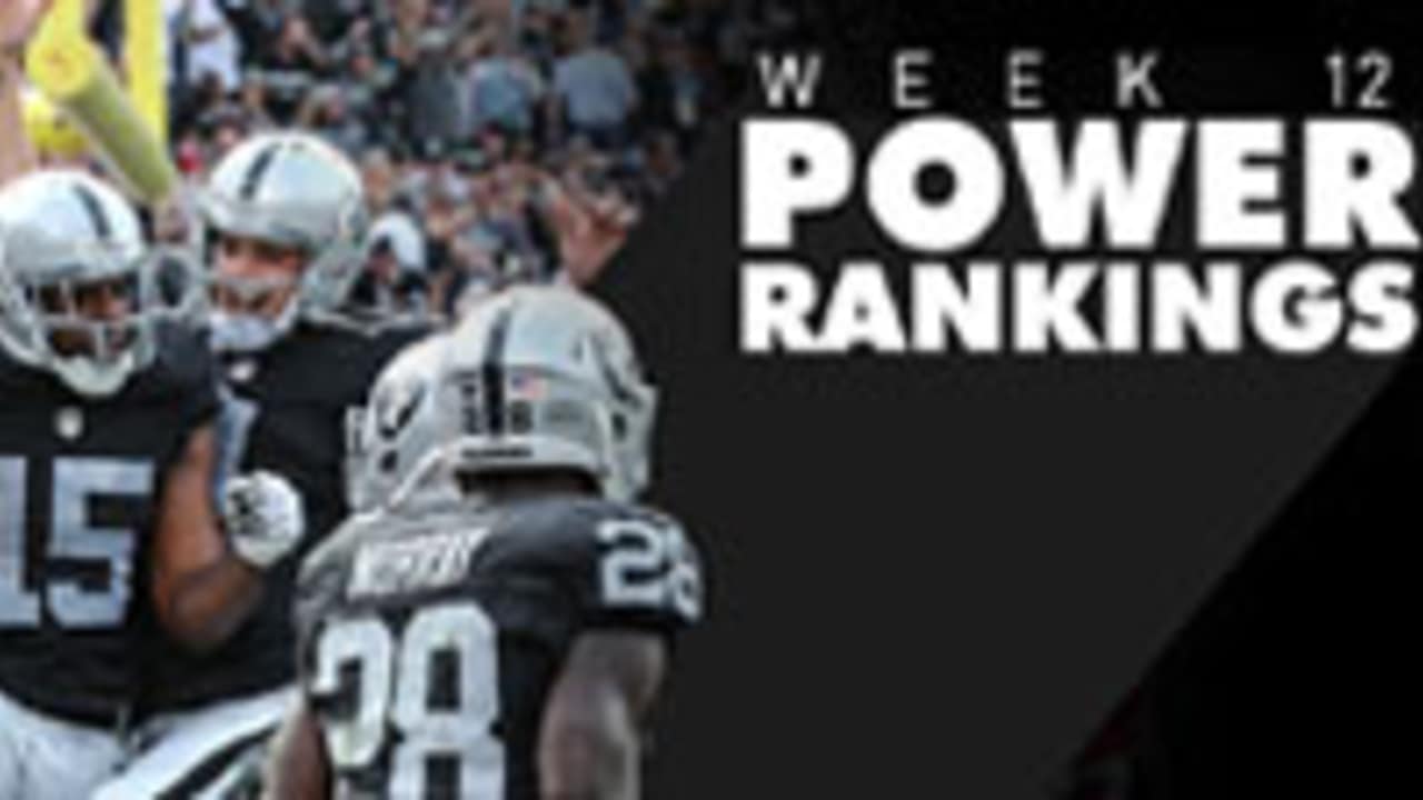 Oakland Raiders: Week 12 Power Rankings