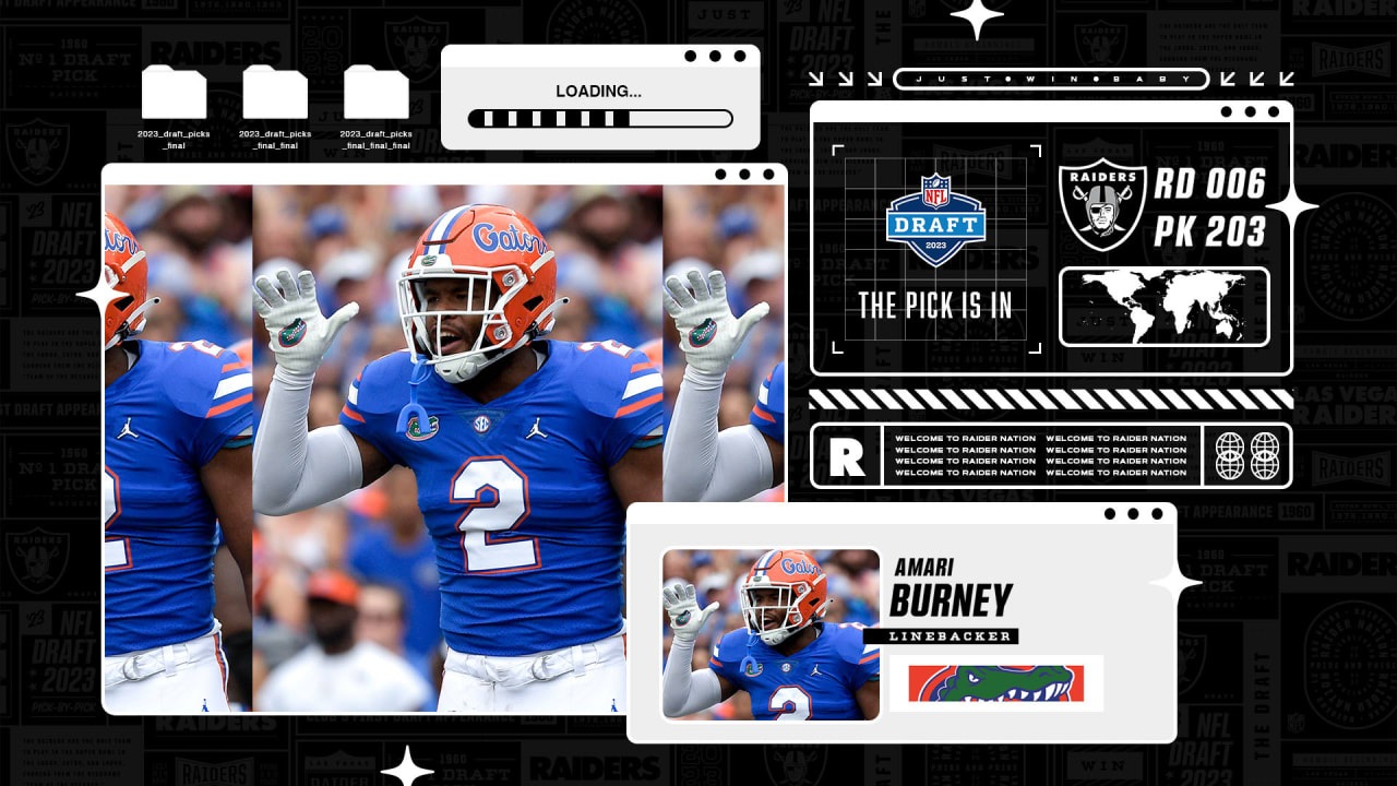 Raiders select LB Amari Burney in the sixth round of the 2023 NFL Draft