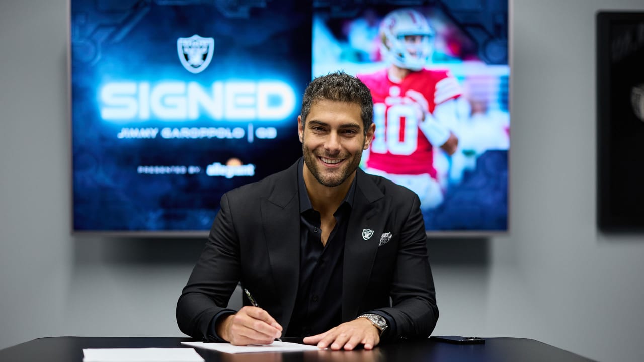 Jimmy Garoppolo's message to Raider Nation: 'Can't wait to get to work!'