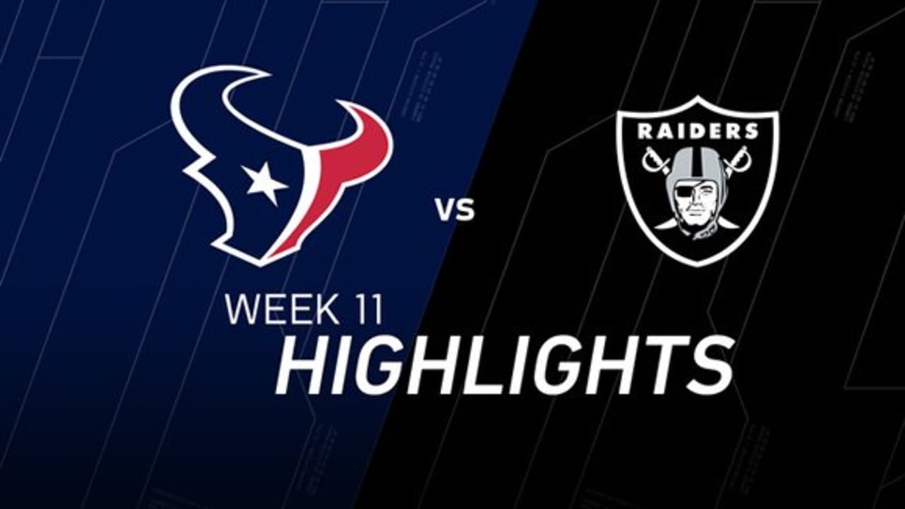 Week 11: Texans vs. Raiders highlights