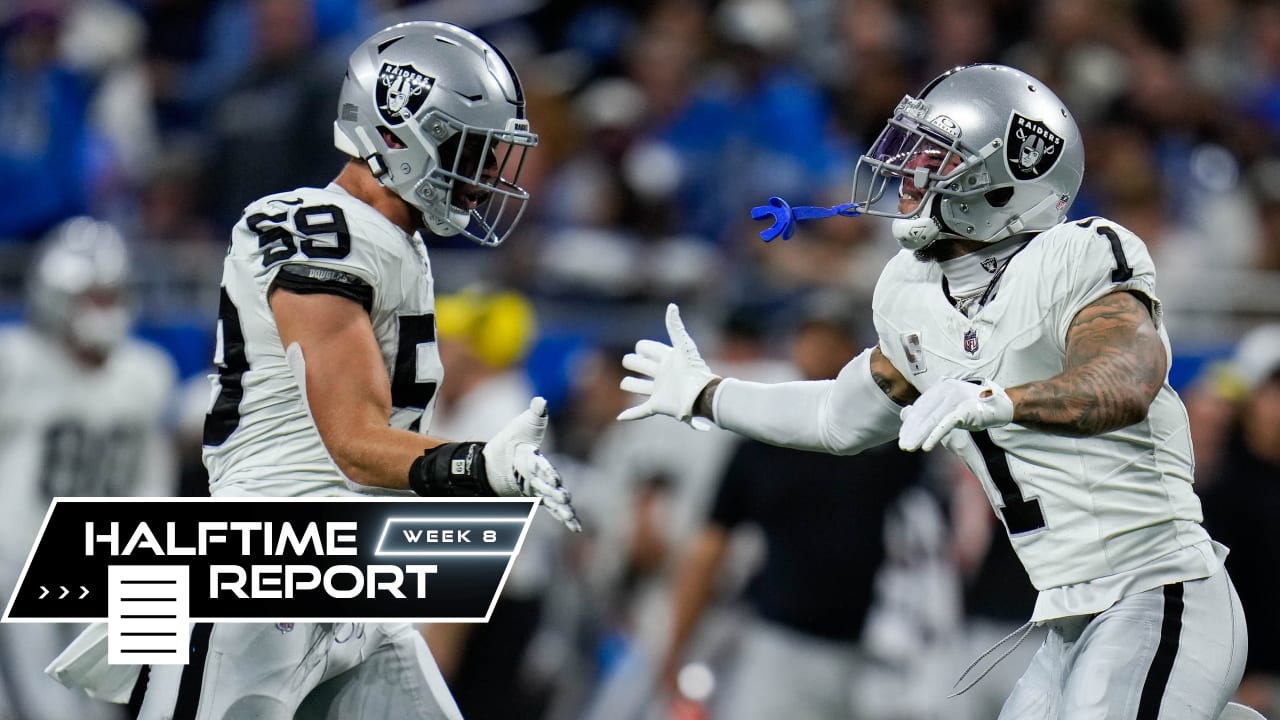 Halftime Report: Raiders defense holds strong against Detroit Lions