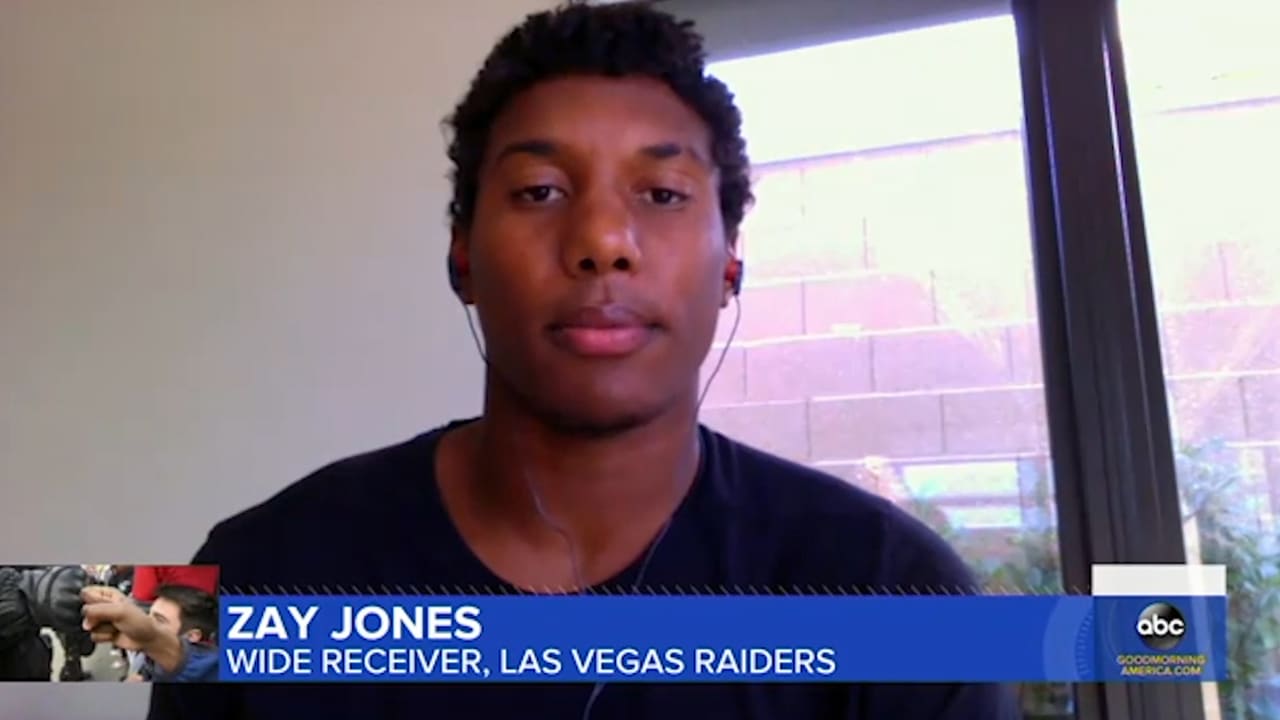 Zay Jones joins 'Good Morning America' to discuss heartfelt encounter