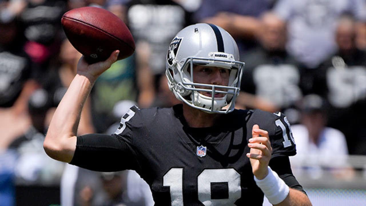 QB Connor Cook hits TE Paul Butler in stride for 24-yard gain