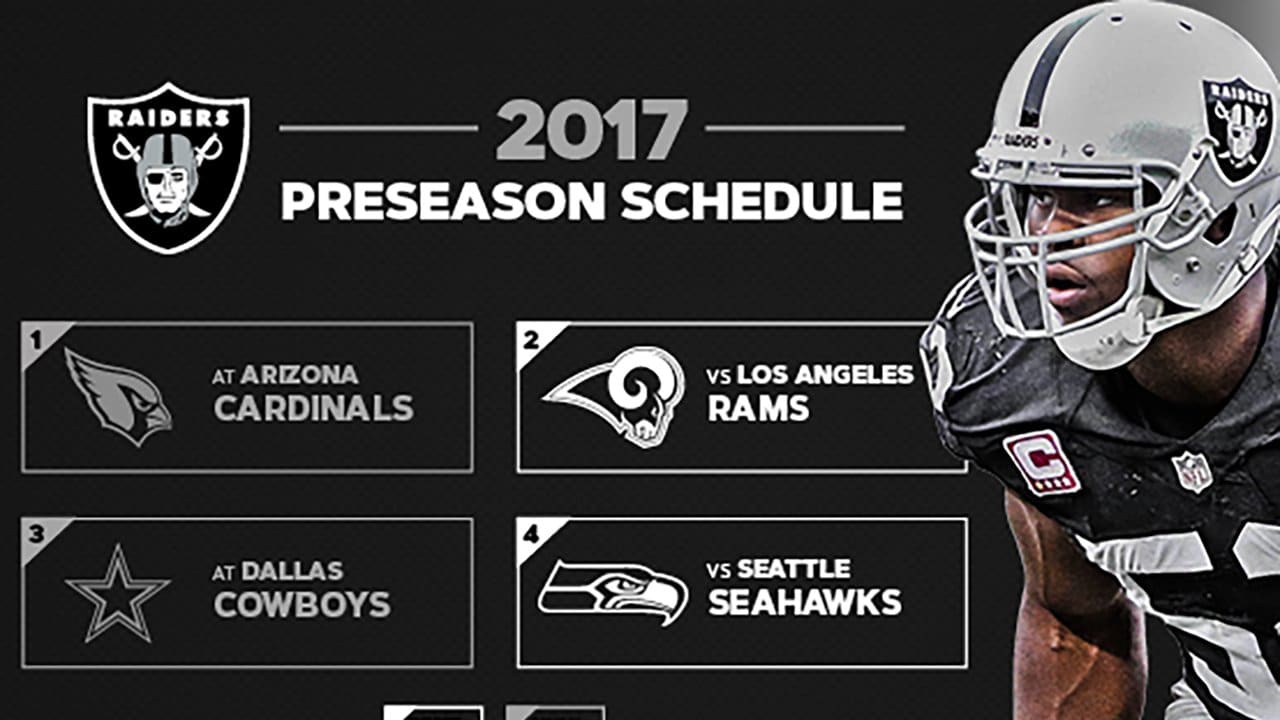 2017 Raiders Preseason Schedule