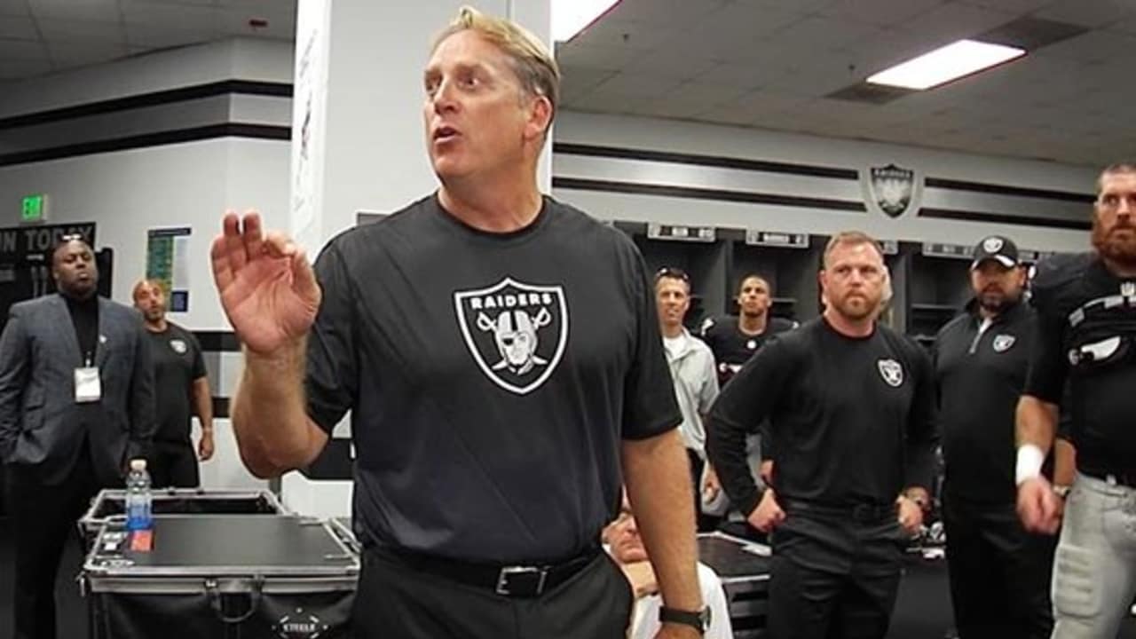 Coach Jack Del Rio Gives Passionate Speech