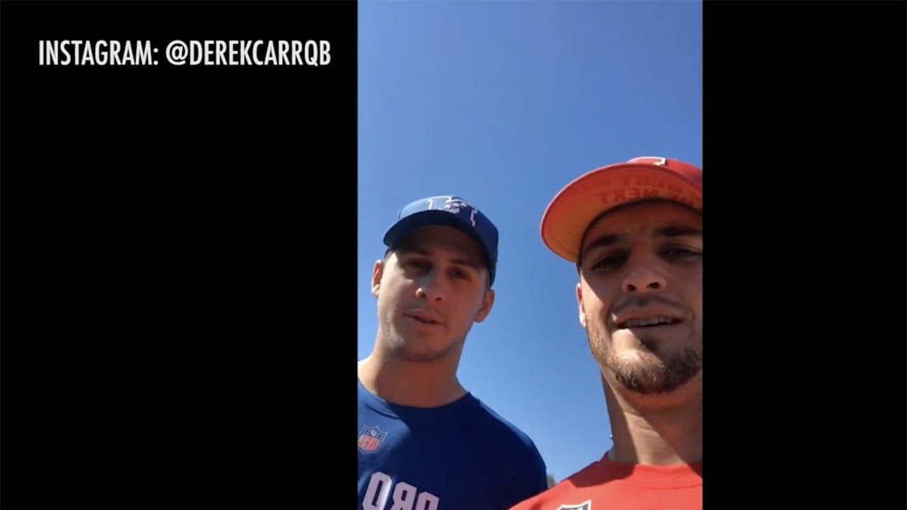 Derek Carr Pro Bowl Skills Challenge Behind The Scenes