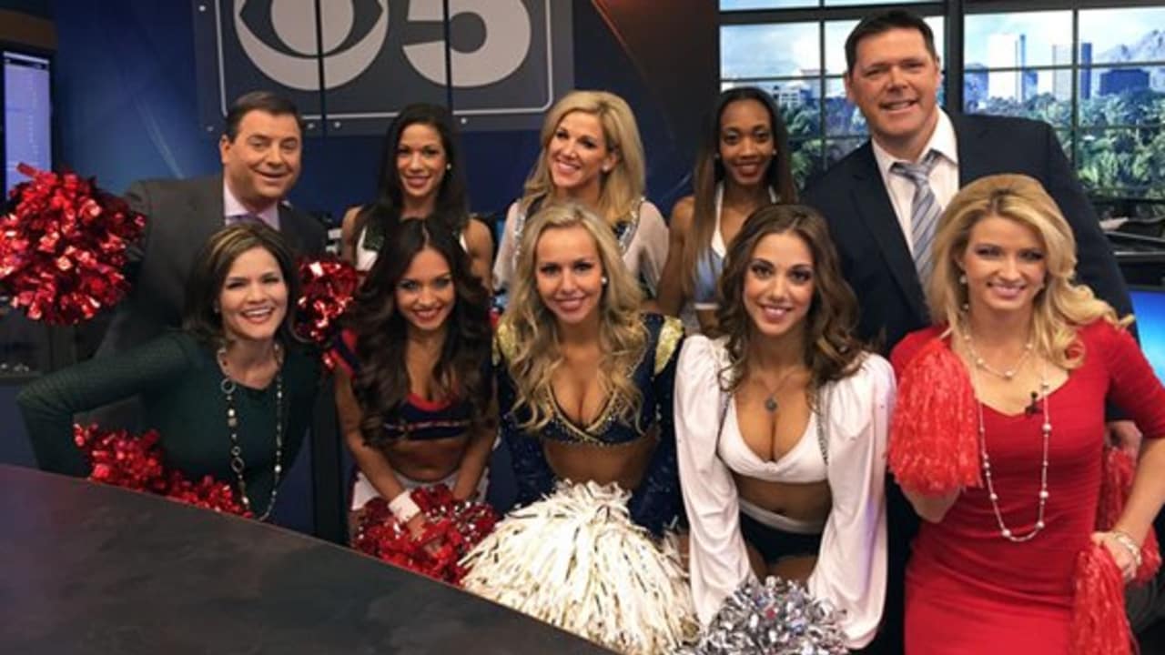 Raiderette Michelle Meets the Media