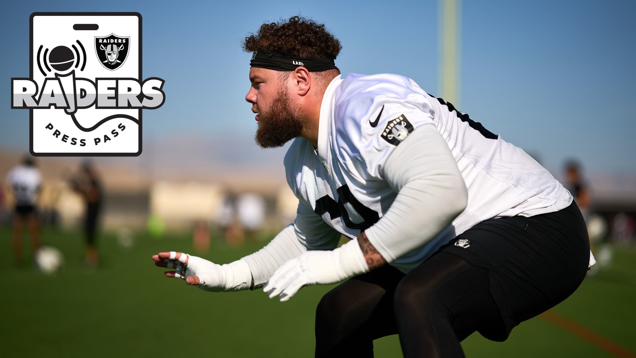 Daniel Carlson, Hunter Renfrow, Jakobi Meyers and Andre James Presser - 7.28.23 | 2023 Training ...