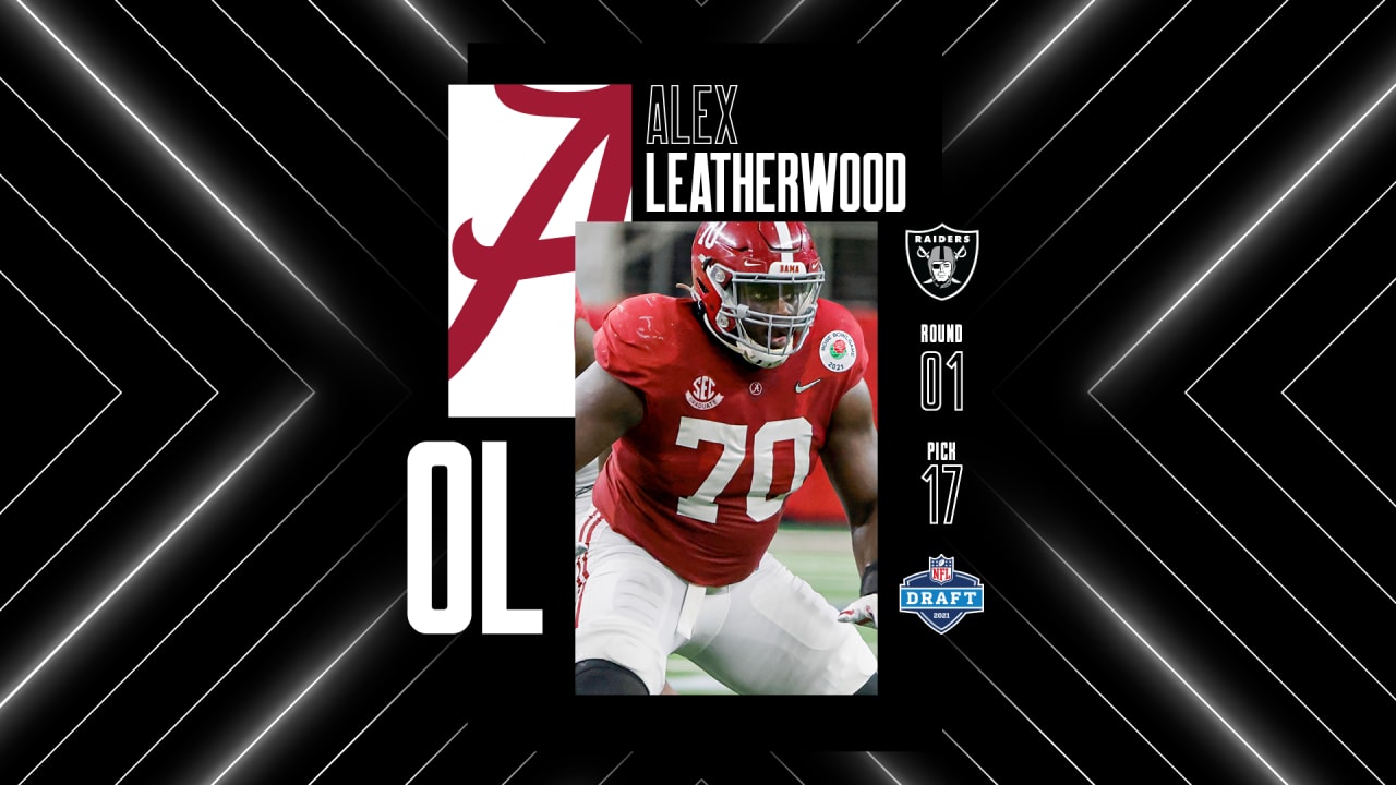 Raiders select Alabama offensive lineman Alex Leatherwood with 17th pick