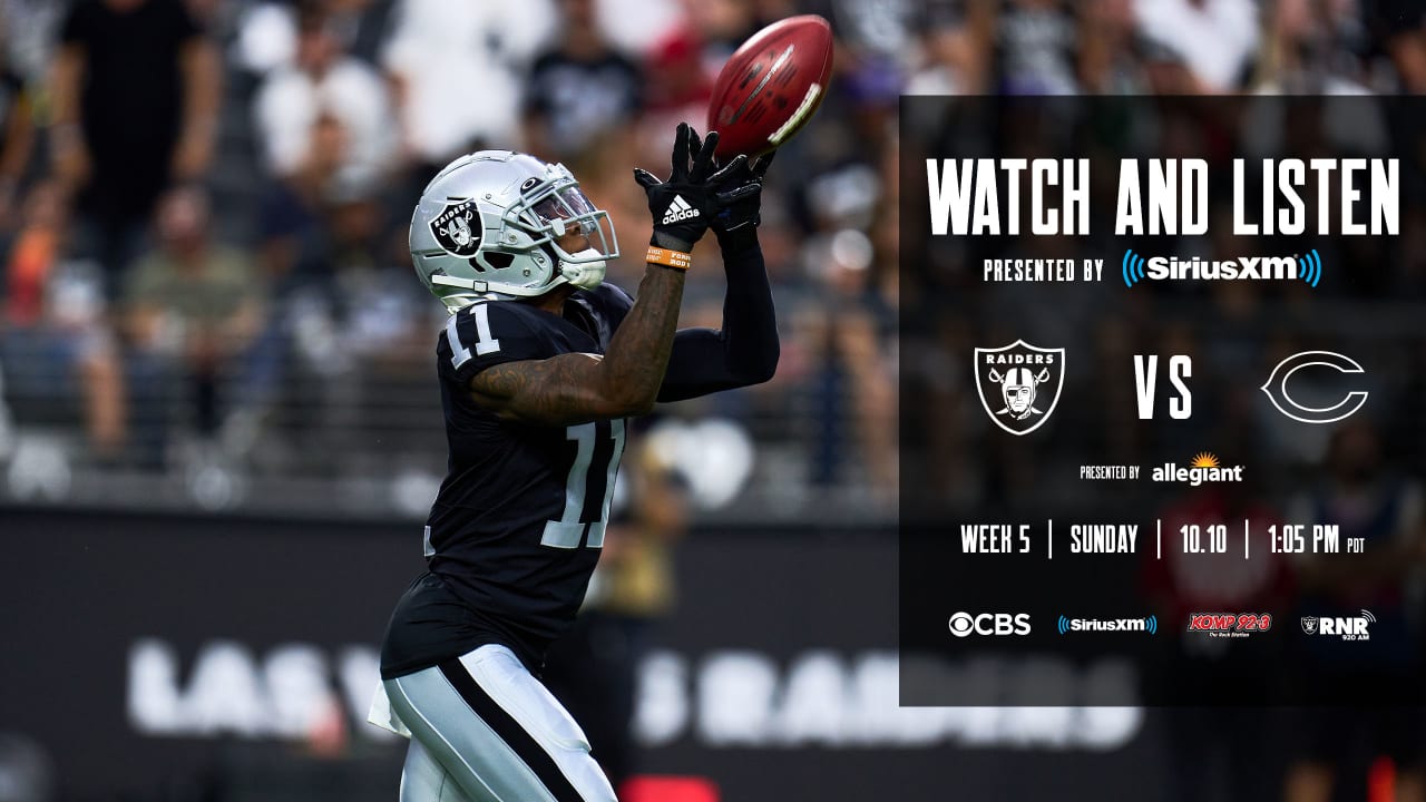 Raiders vs. Bears: How to watch the Silver and Black take on Chicago