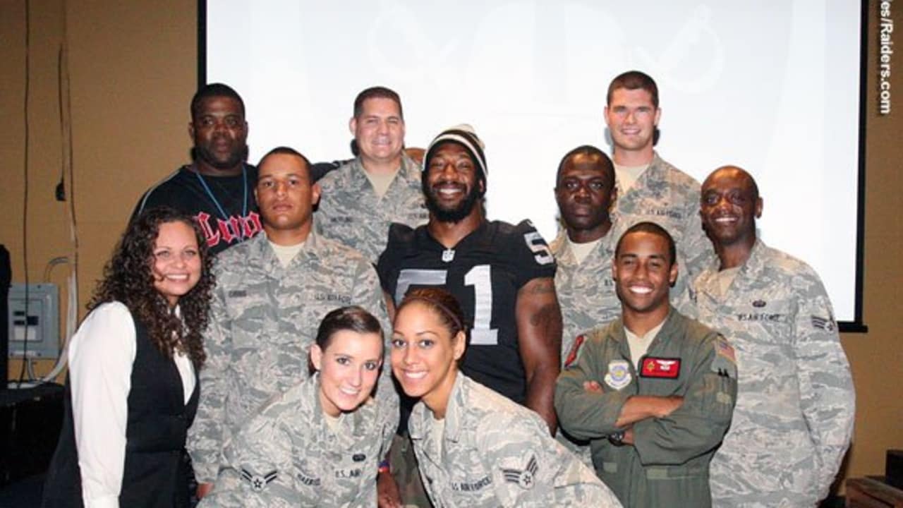 Raiders Visit Travis Air Force Base