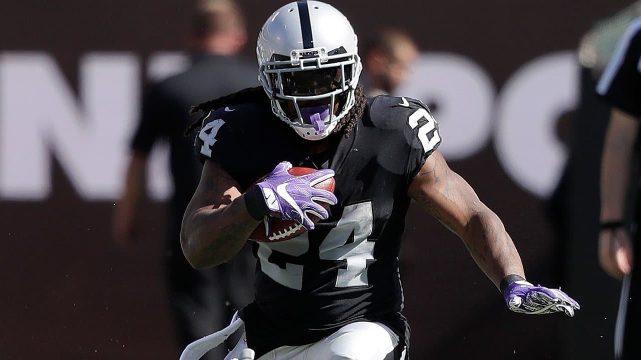 Beast Mode Shows Off His Receiving Skills