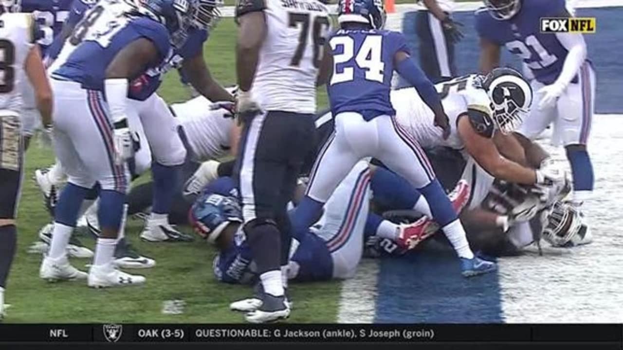 Rams RB Todd Gurley keeps his legs moving on tough 1-yard TD run