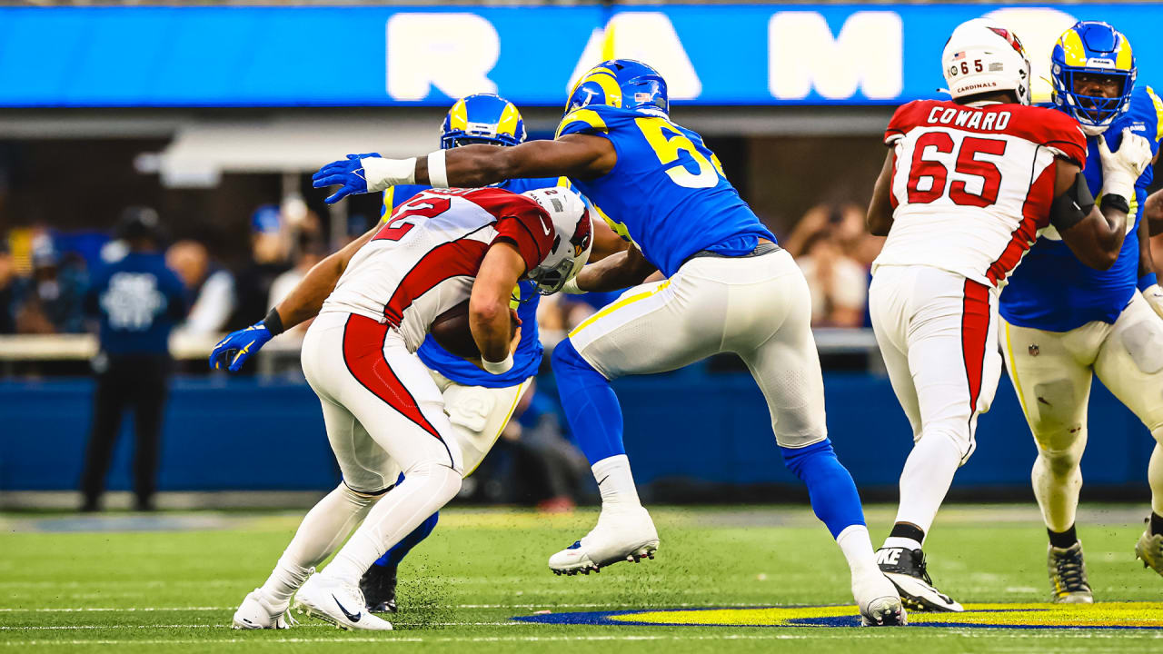 Los Angeles Rams linebacker Leonard Floyd sacks Cardinals quarterback ...