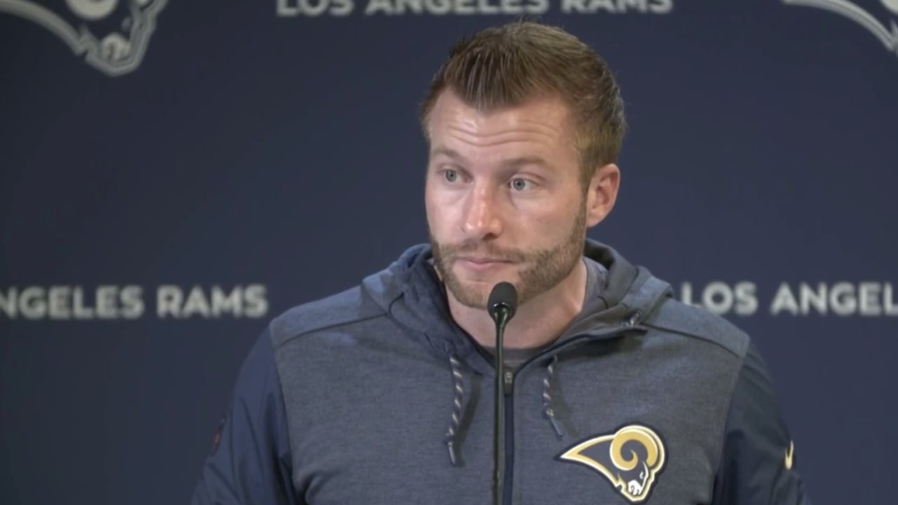 McVay on picking up Jamil Demby, Carson Wentz's injury, and Goff taking ...