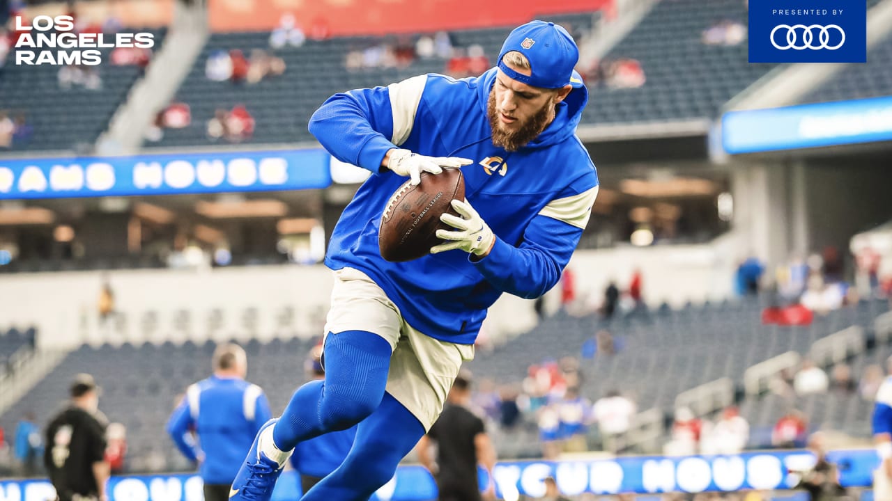 PREGAME PHOTOS: Rams hit the field at SoFi Stadium for pregame warmups ...