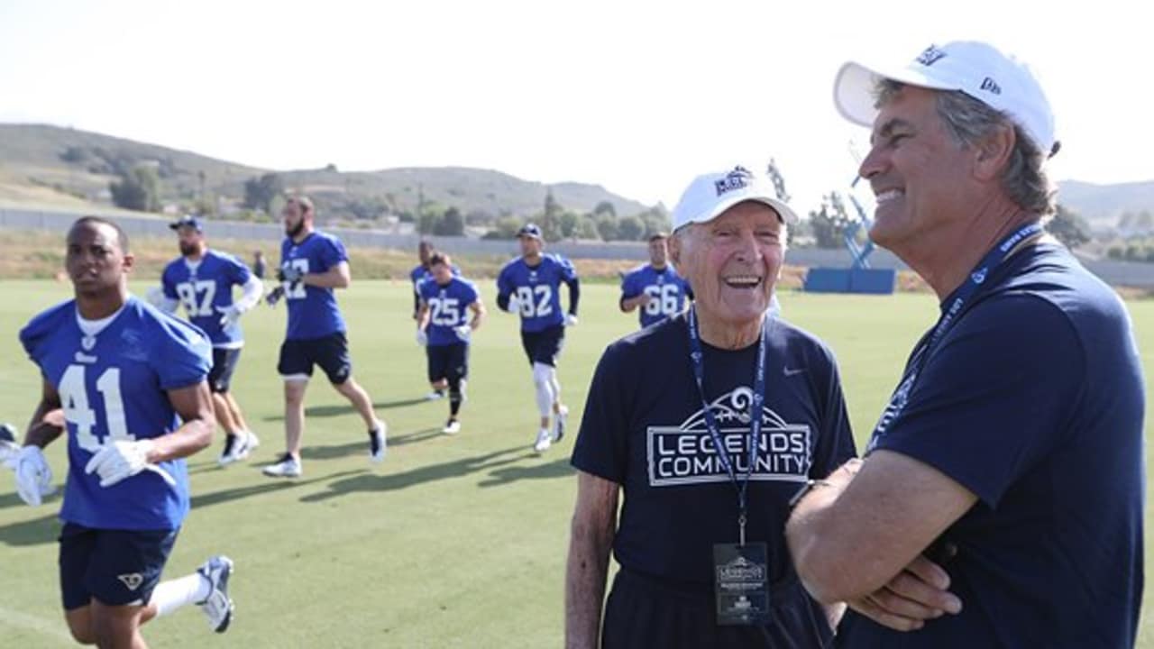 Rams Legends Visit Practice