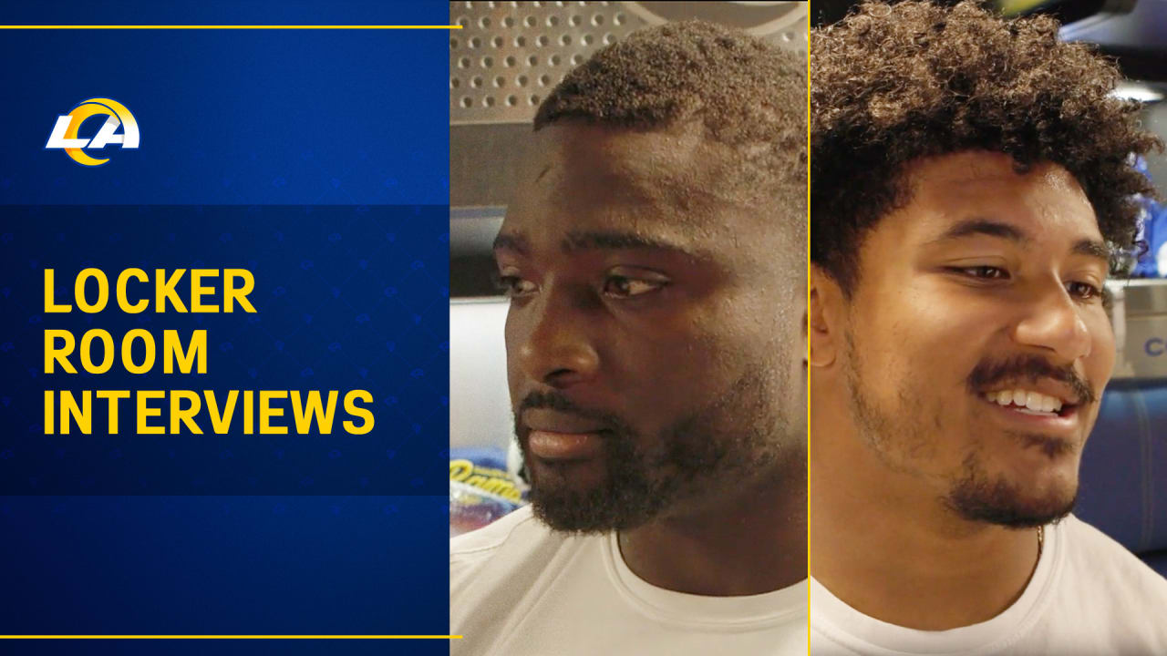 Los Angeles Rams Locker Room Availability | Byron Young & Ronnie Rivers ...