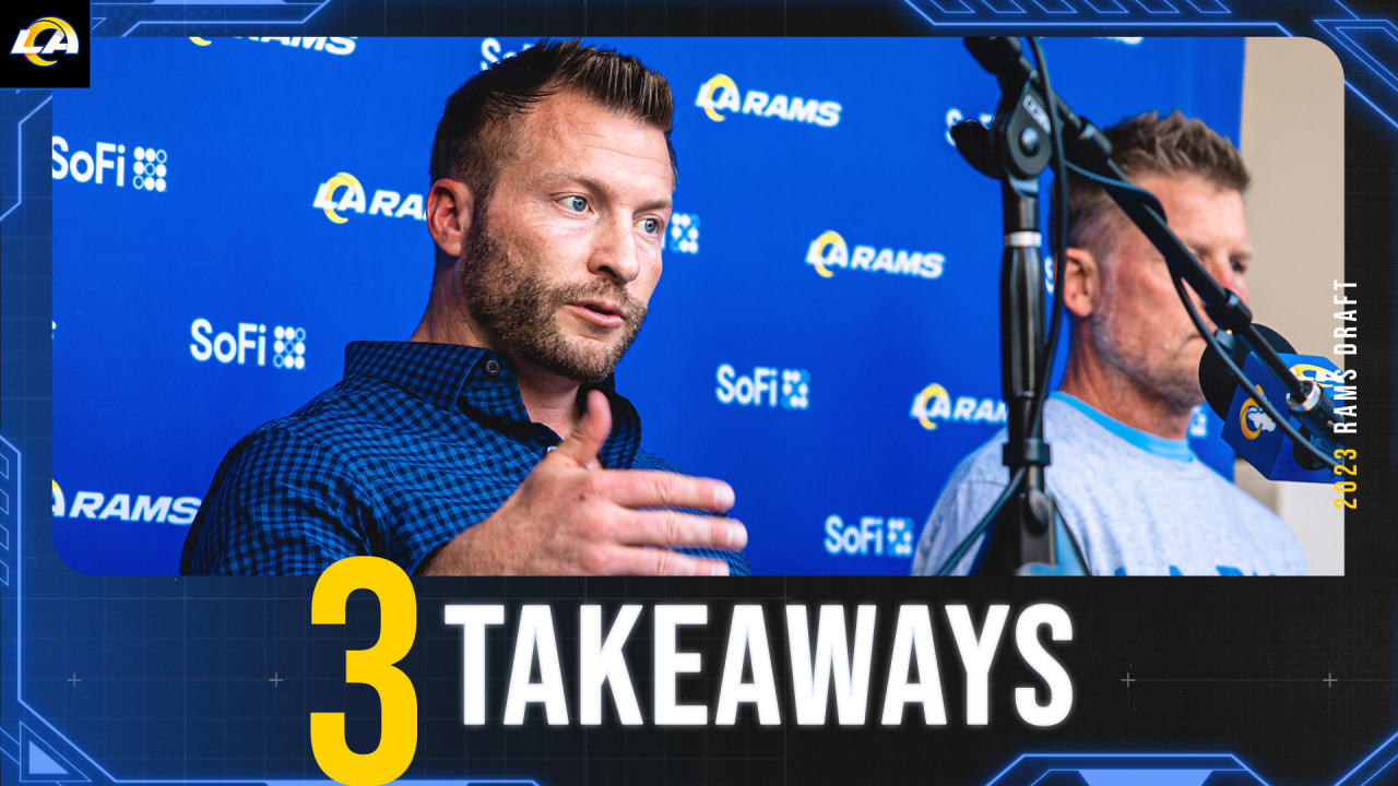 Three takeaways from Sean McVay and Les Snead's press conference following Day 3 of 2023 NFL ...