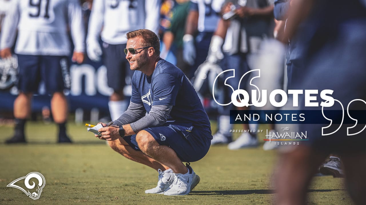Quotes & Notes 8/3: McVay, Goff review up-and-down day for offense in ...