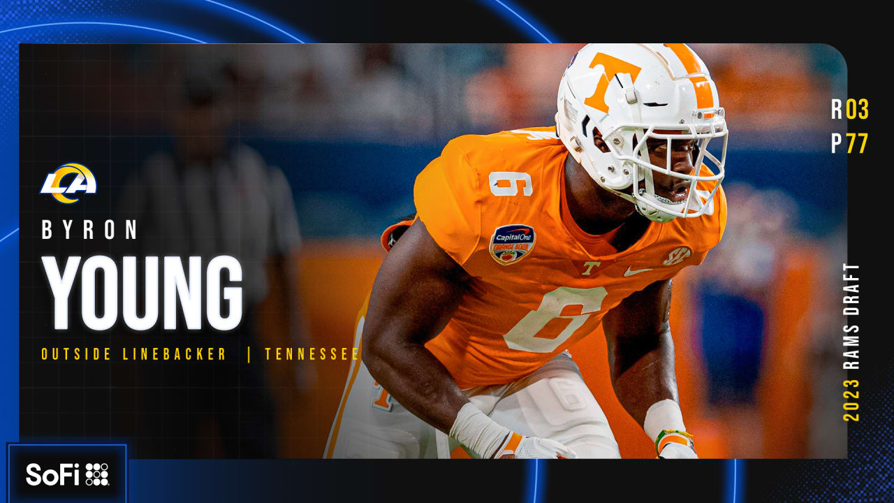 2023 NFL Draft: Outside linebacker Byron Young, Tennessee, Round 3, Pick 77