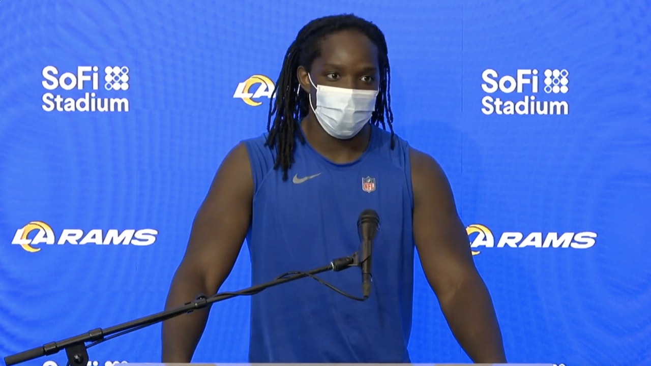 Rams outside linebacker Chris Garrett talks performance vs. Raiders